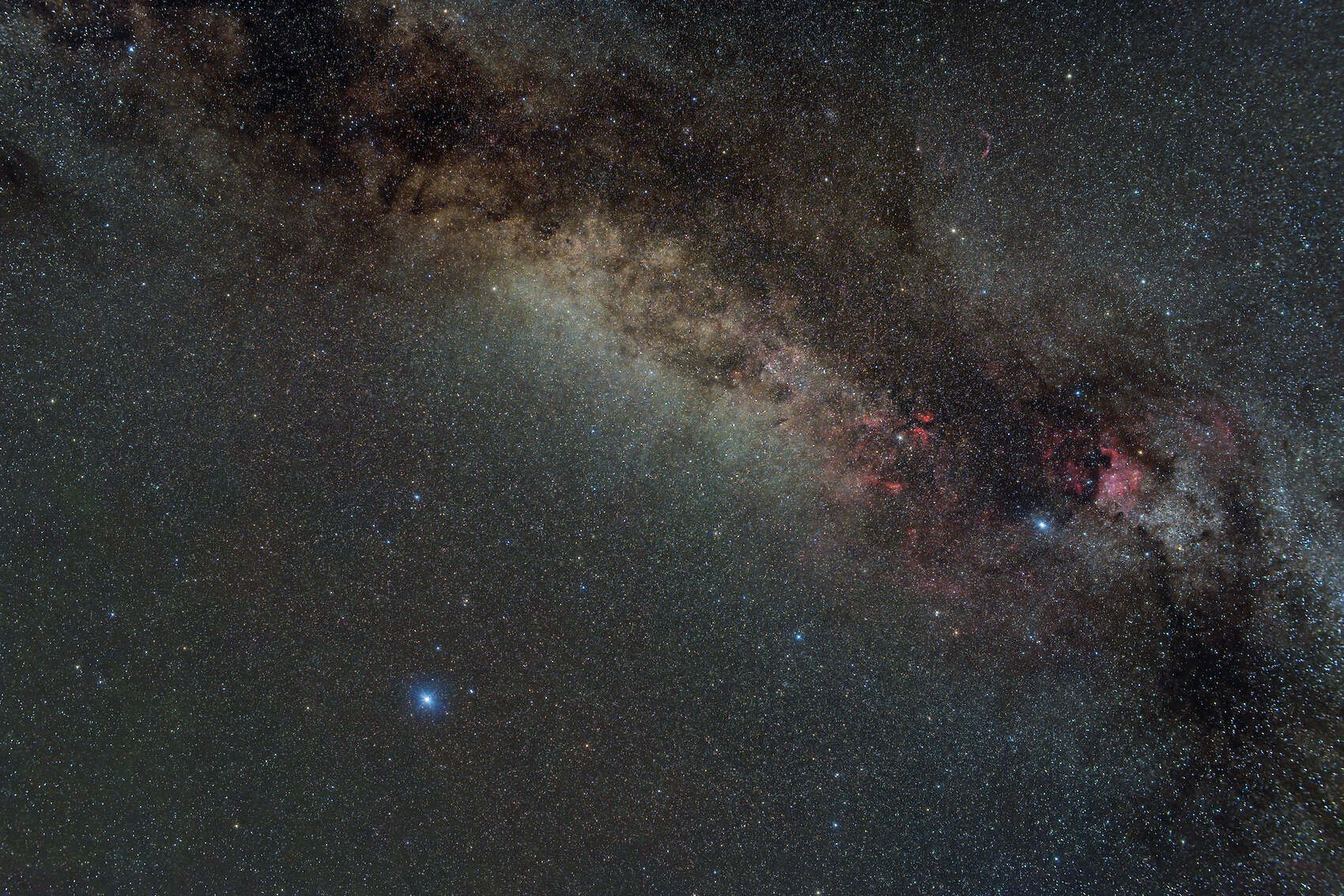 Der Schwan am Sommerhimmel